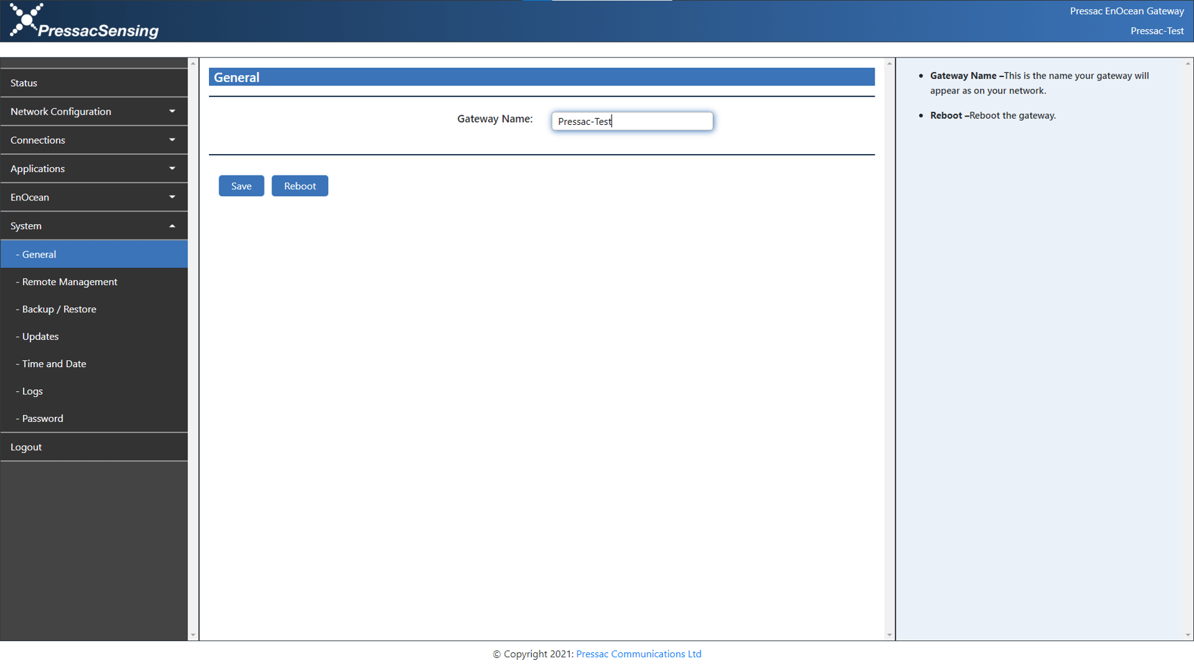 Changing the Gateway Name